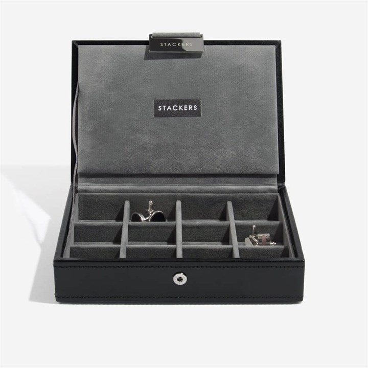 Stackers Black Cufflink And Watch Box - A1995 | F.Hinds Jewellers