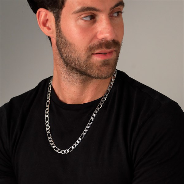 Joseph & George Stainless Steel Figaro Chain - 24in - A3421 | F.Hinds ...