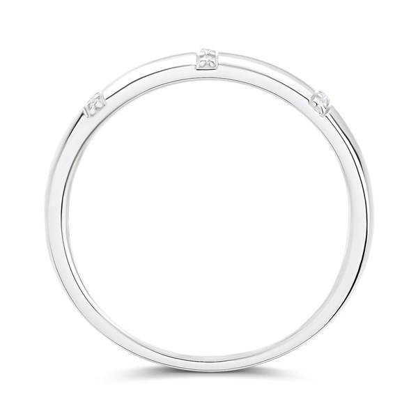 My Diamonds Silver Diamond-Set Band Ring - D99233 | F.Hinds Jewellers