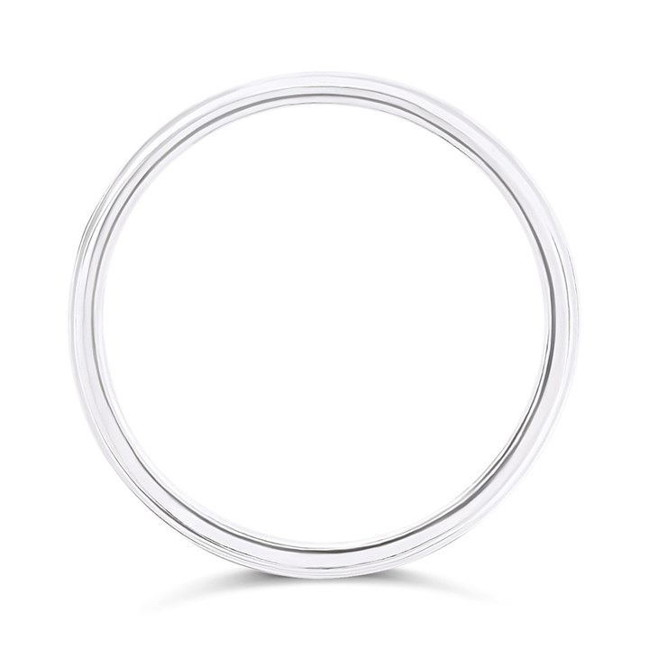 Silver Double Line Band Ring - F54009 | F.Hinds Jewellers