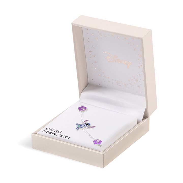 Disney Silver Stitch Bracelet - F6791 | F.Hinds Jewellers