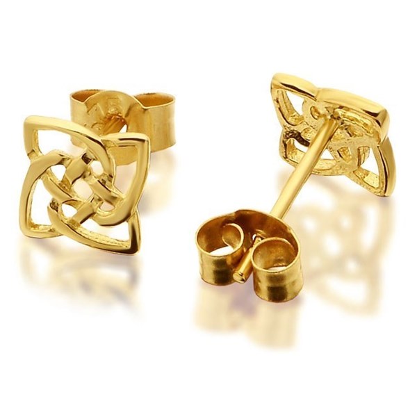 9ct Gold Celtic Pattern Earrings - 5mm - G0673 | F.Hinds Jewellers