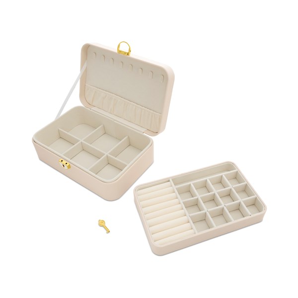 Beige Jewel Box With Lift Out Tray - P55175 | F.Hinds Jewellers
