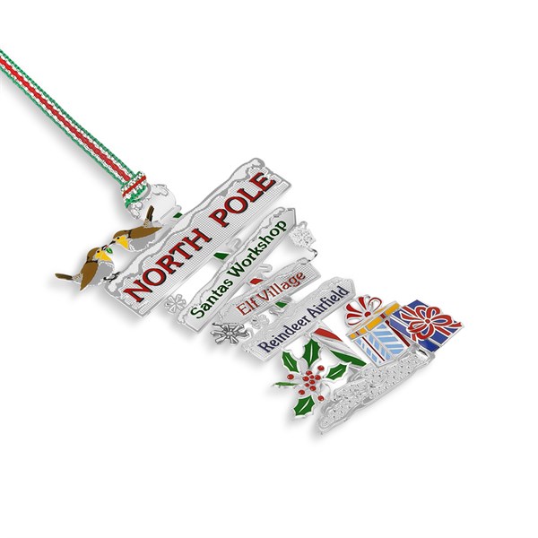 Newbridge North Pole Signs With Robins - P59198 | F.Hinds Jewellers