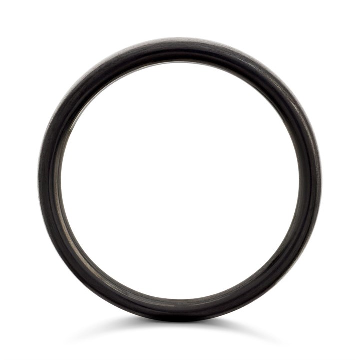 Zedd Zirconium And Silver Wedding Ring - 6mm - R4901 | F.Hinds Jewellers