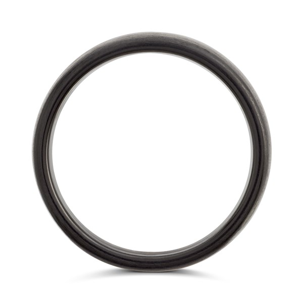 Zedd Zirconium And Silver Wedding Ring - 9mm - R4904 | F.Hinds Jewellers