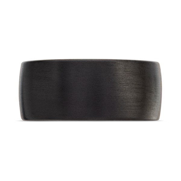 Zedd Zirconium And Silver Wedding Ring - 10mm - R4905 | F.Hinds Jewellers