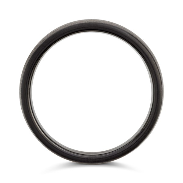 Zedd Zirconium And Silver Wedding Ring - 10mm - R4905 | F.Hinds Jewellers