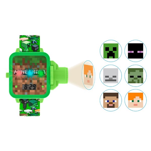Minecraft MIN4103 Green Children's Watch - W01135 | F.Hinds Jewellers