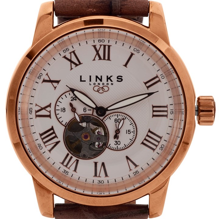 Links Of London 6020.1056 Brown Leather Strap Watch - W04196 | F.Hinds ...