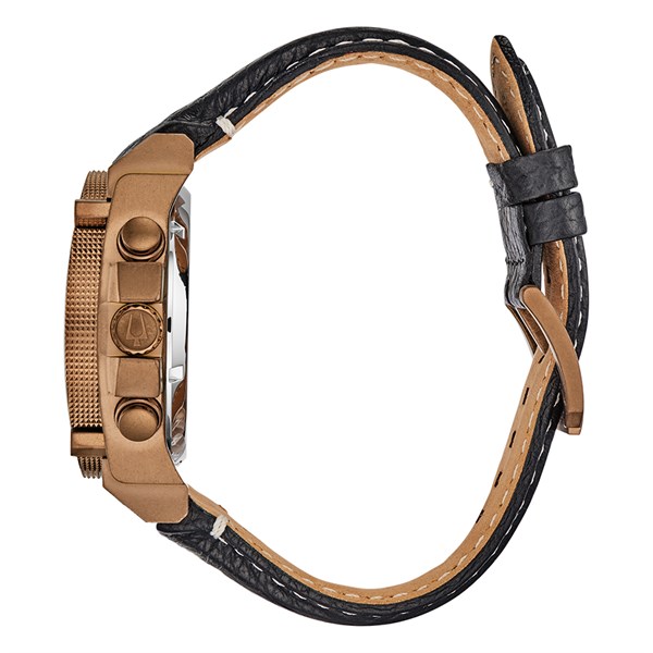 Bulova Icon 97B188 Precisionist Chronograph Leather Strap Watch ...