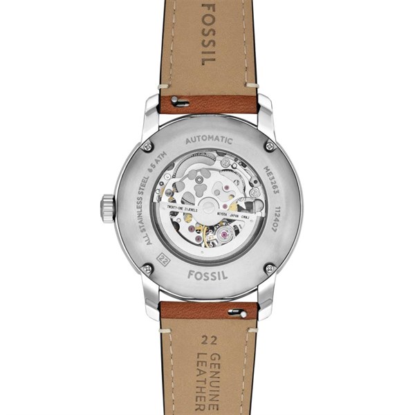 Fossil ME3263 Heritage Automatic Tan Leather Strap Watch - W10365 | F ...