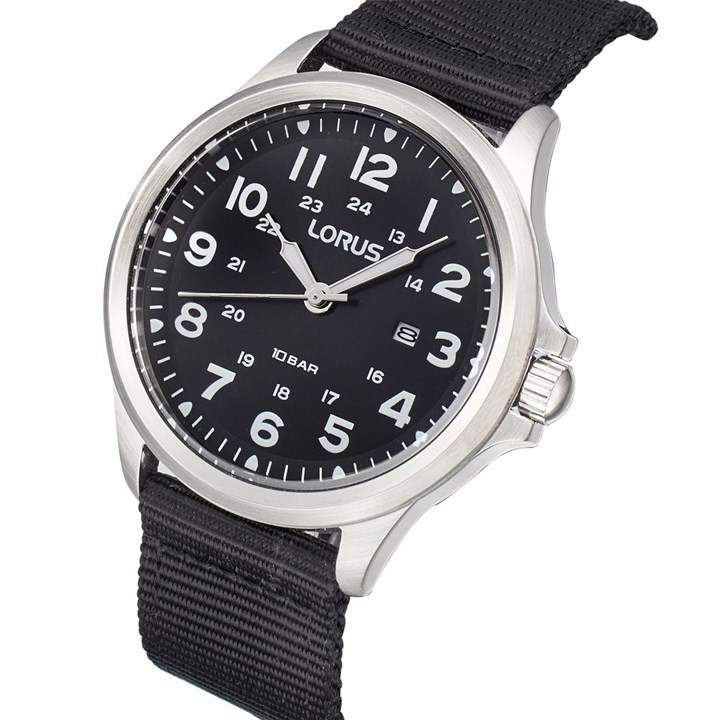 Lorus RH955PX9 Black Strap Watch - W16244 | F.Hinds Jewellers