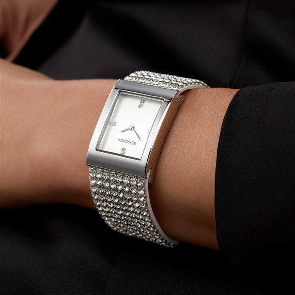 Sekonda 40414 Crystal Strap Watch - W32399 | F.Hinds Jewellers