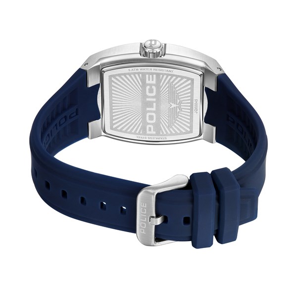 Police Creed Blue Silicone Strap Watch - W44141 | F.Hinds Jewellers