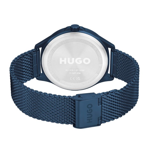 HUGO 1530136 Smash Blue IP Mesh Bracelet Watch - W45253 | F.Hinds Jewellers