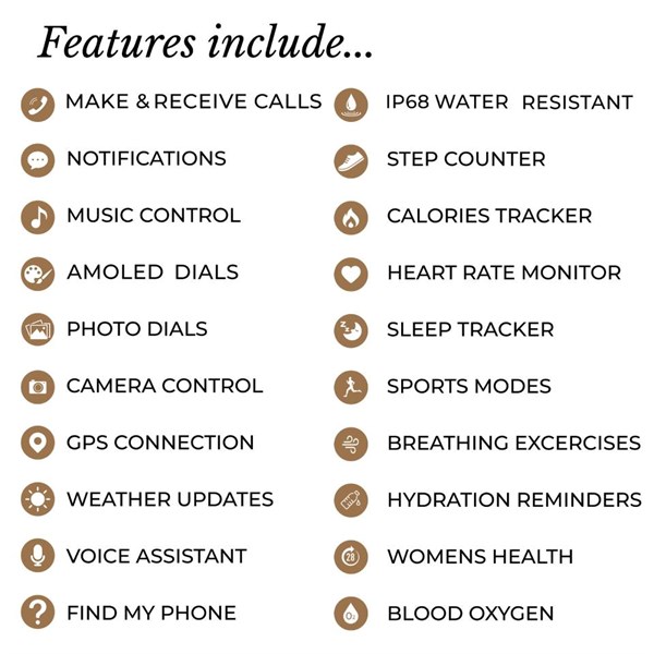 Radley RYS33-2170 Series 33 Amoled Smartwatch - W51478 | F.Hinds Jewellers