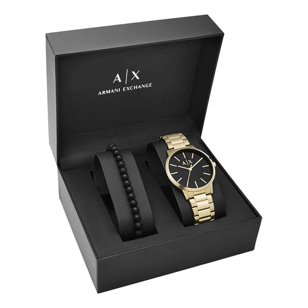 Armani Exchange AX7119 Bracelet And Watch Gift Set - W65216 | F.Hinds ...