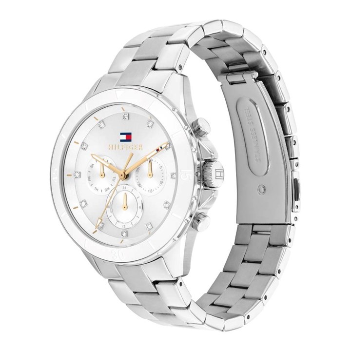 Tommy Hilfiger 1782707 White Ceramic Bezel Bracelet Watch - W95337 | F ...