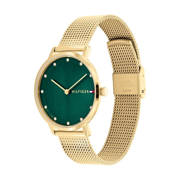 Tommy Hilfiger 1782668 Gold Plated Mesh Bracelet Watch - W95357 | F ...