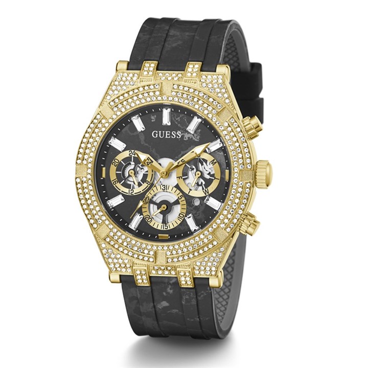 GUESS GW0418G2 Continental Black Resin Strap Watch - W96279 | F.Hinds ...