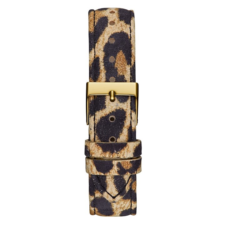 GUESS GW0745L2 Glitz Plaque Leopard Leather Strap Watch - W96343 | F ...