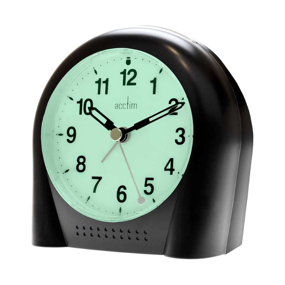 Acctim Black Smartlite Alarm Clock - C06138 | F.Hinds Jewellers
