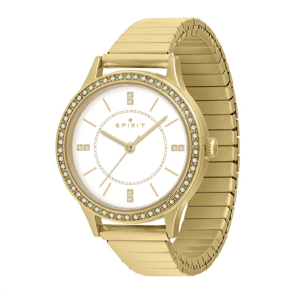 Spirit SP4008 Gold Plated Expanding Bracelet Watch - W27149 | F.Hinds ...