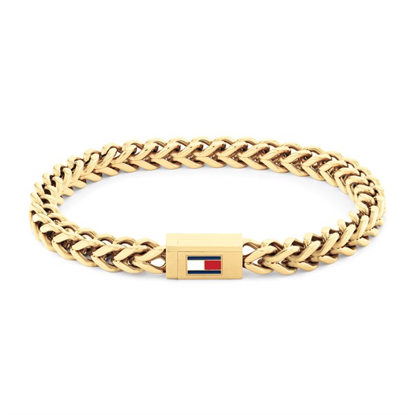 Tommy Hilfiger 2790648 Gold Tone Stainless Steel Chain Bracelet - A9652 ...