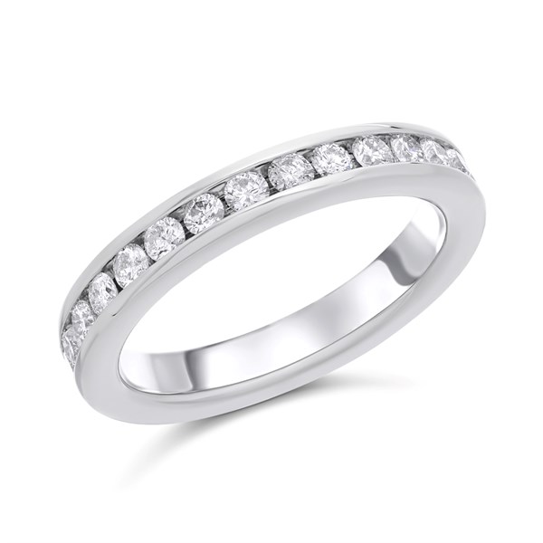 Platinum 1 Carat Diamond Full Eternity Ring - D08135 | F.Hinds Jewellers