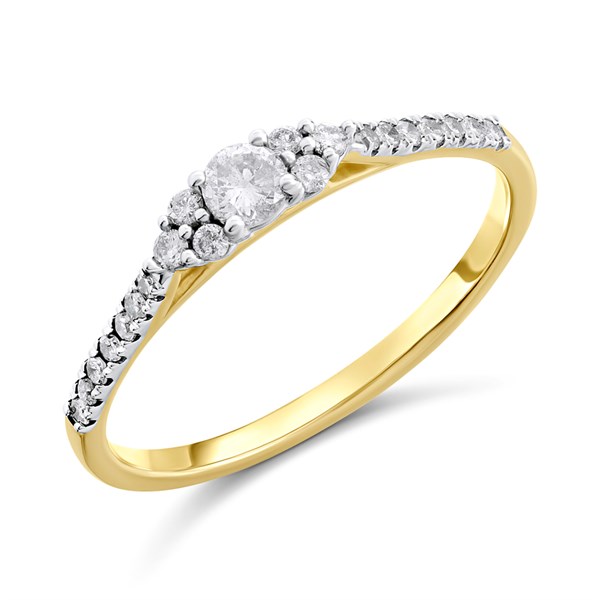 9ct Gold Diamond Ring - 1/4ct - D5138 | F.Hinds Jewellers