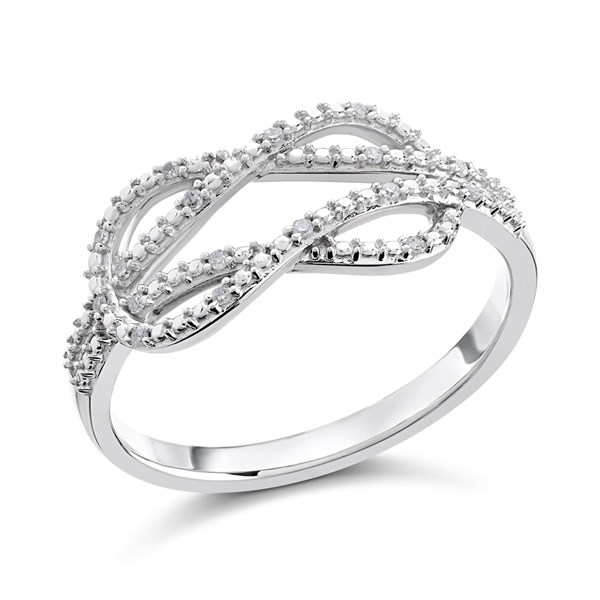 My Diamonds Silver Diamond Ring - 9pts - D99156 | F.Hinds Jewellers