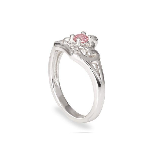 Disney Silver Cubic Zirconia Princess Crown Children's Ring - F6735 | F ...