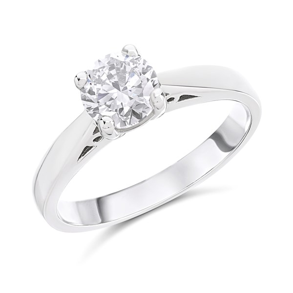 Platinum 1 Carat Diamond Solitaire Engagement Ring - M/I1 - H10811 | F ...