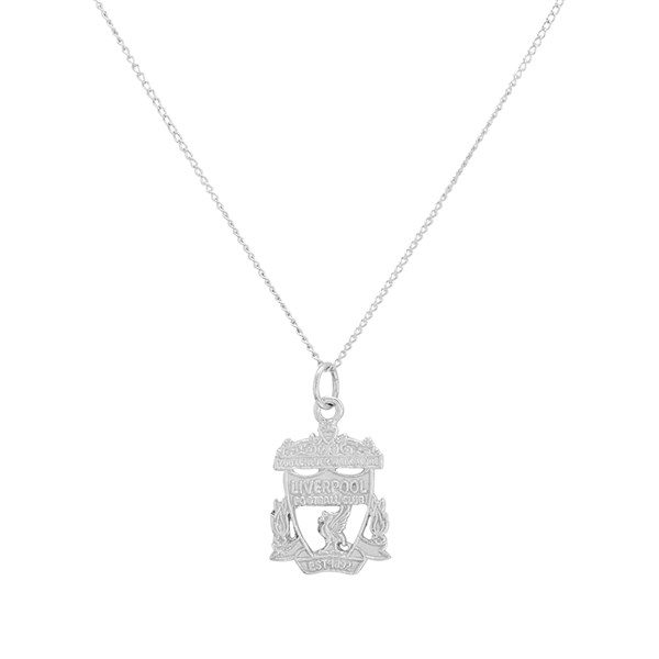 Silver Liverpool FC Crest Necklace - J2202 | F.Hinds Jewellers