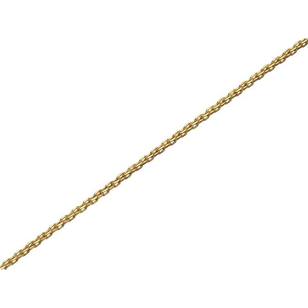 9ct Gold 1mm Solid Wide Trace Chain - 18in - R9404 | F.Hinds Jewellers