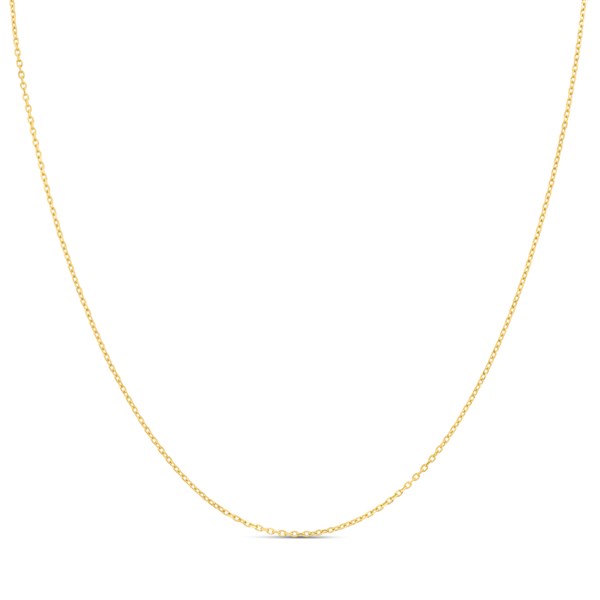 9ct Gold 16in Diamond Cut Solid Trace Chain - R9479 | F.Hinds Jewellers