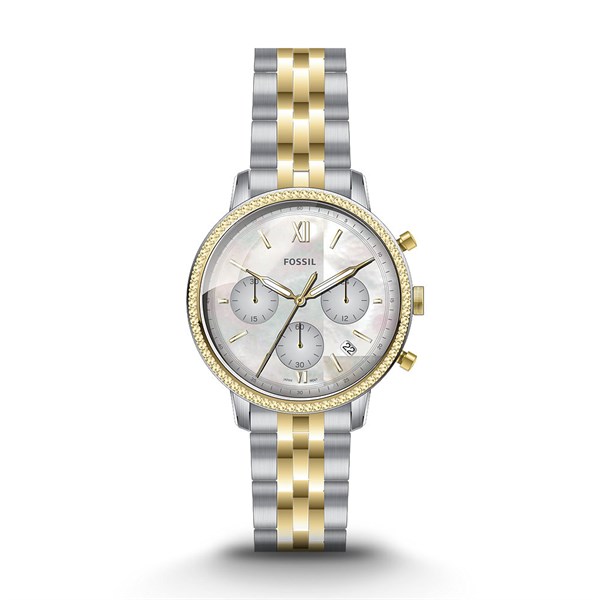 Fossil ES5216 Neutra Two Tone Chronograph Bracelet Watch - W10302 | F ...