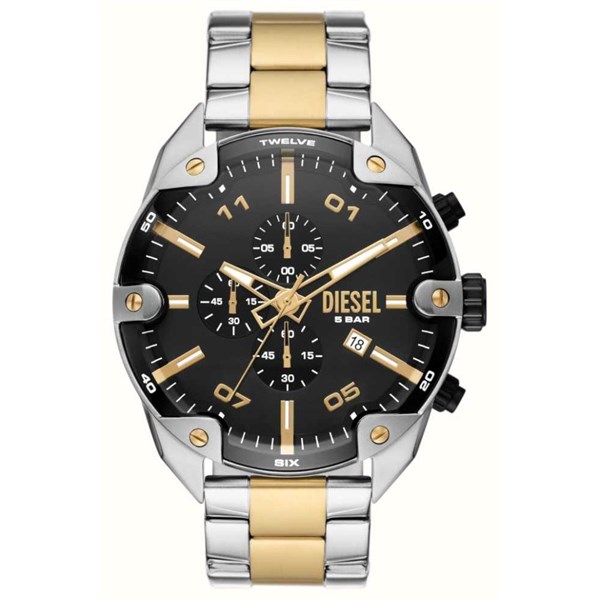 Diesel DZ4627 Spiked Two Tone Bracelet Watch - W11271 | F.Hinds Jewellers