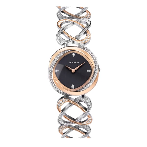 Sekonda 40508 Hidden Hearts Two Tone Stone Set Bracelet Watch - W32310 ...