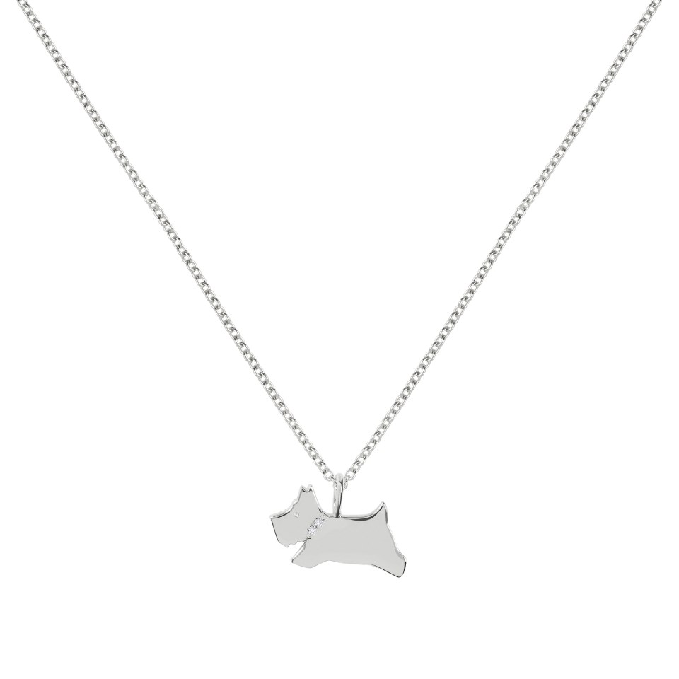 Radley RYJ2381 Silver Leaping Dog Diamond Necklace - J81124 | F.Hinds ...